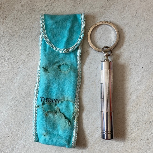 Tiffany & Co. | Other | Vintage Tiffany And Co 925 Flashlight Keychain ...